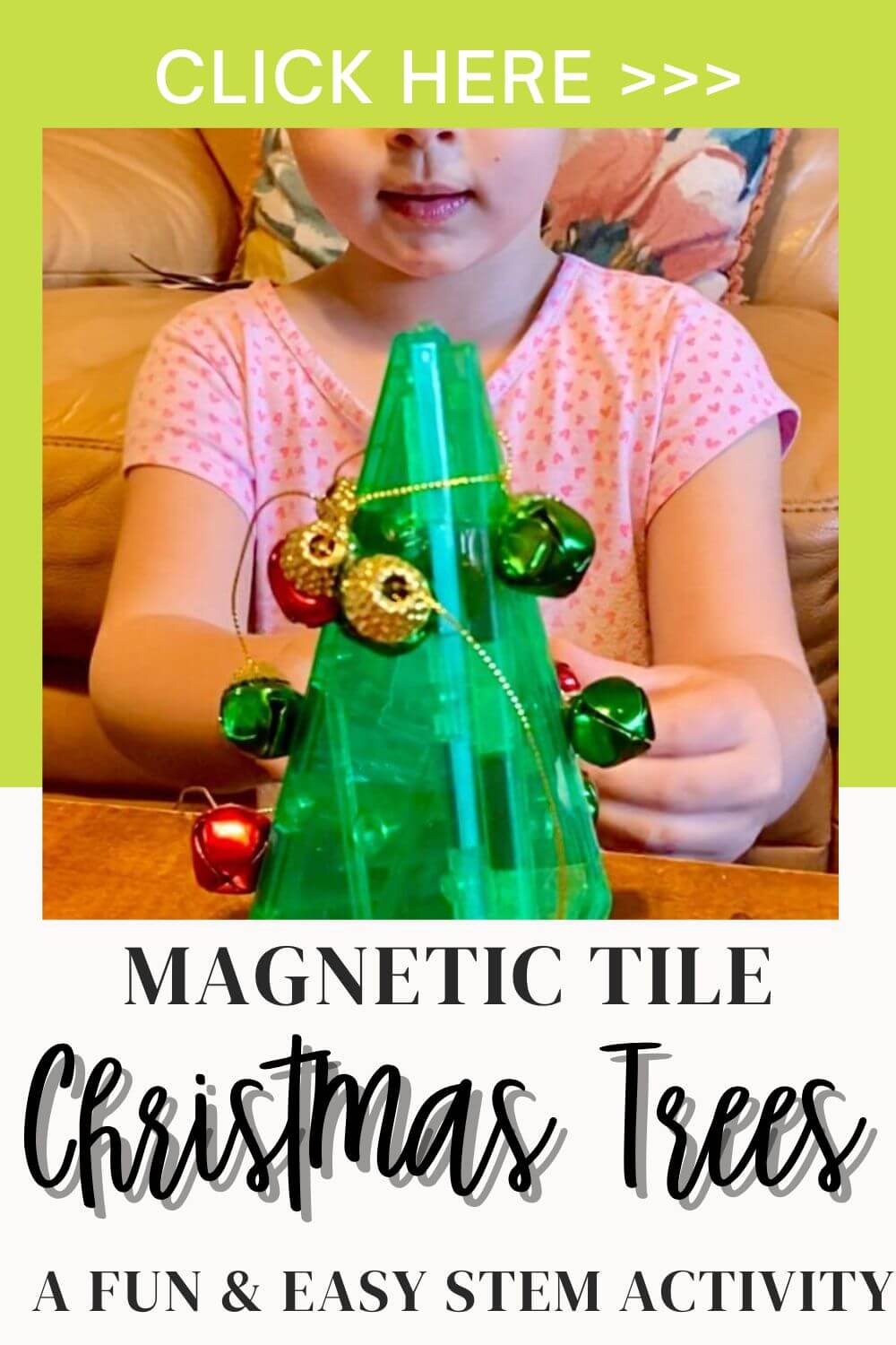 Fun and Easy Magnetic Tile Christmas Trees - The Crafty Christian Mom
