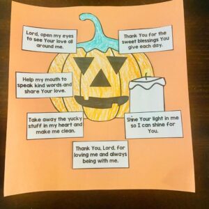 Pumpkin Prayer Printable Activities for Kids: A Fun Christian Halloween ...